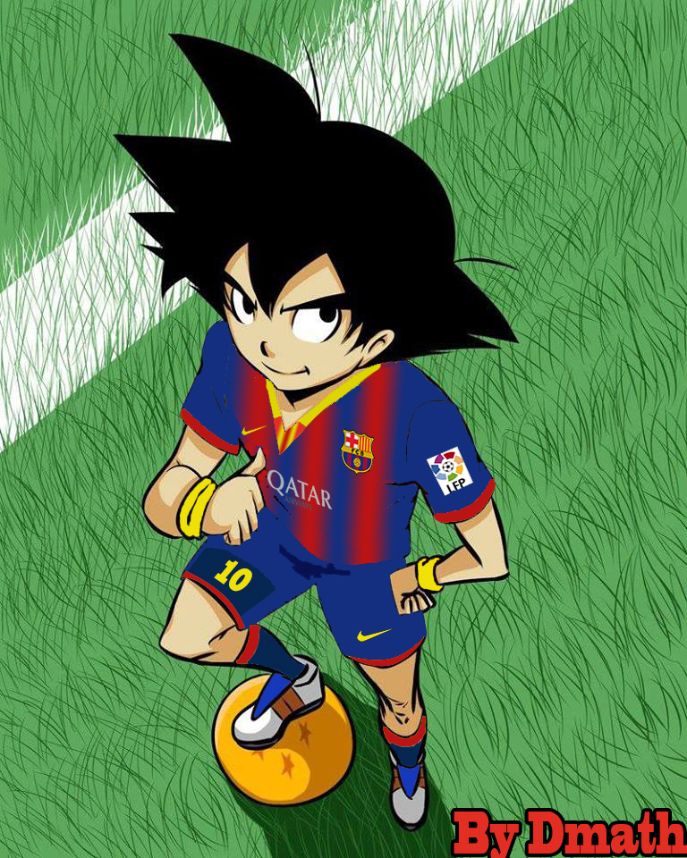 Goku vestido de Barcelona