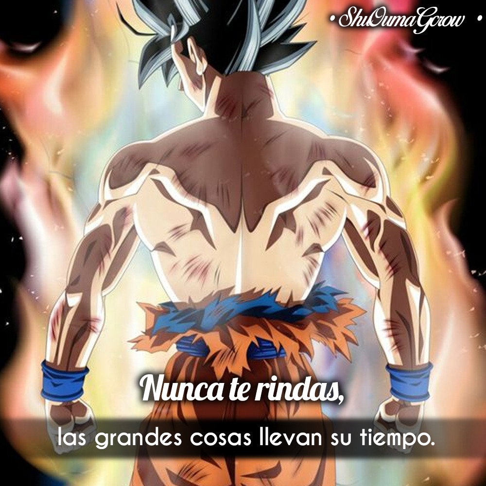 Goku con frases