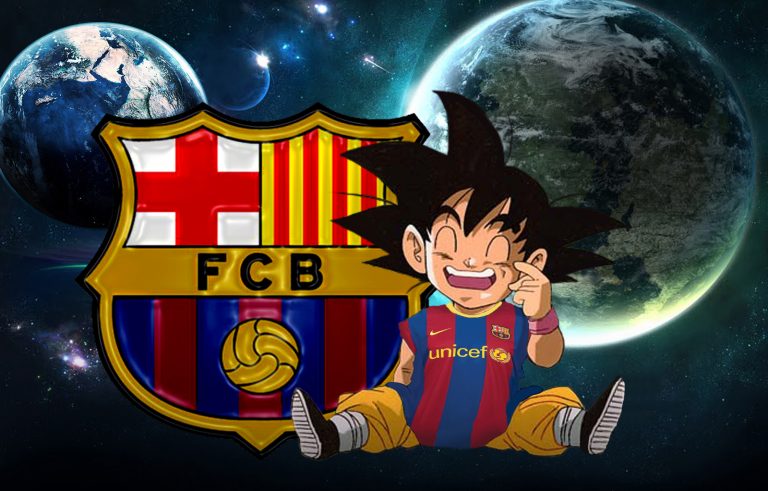 Goku vestido de Barcelona