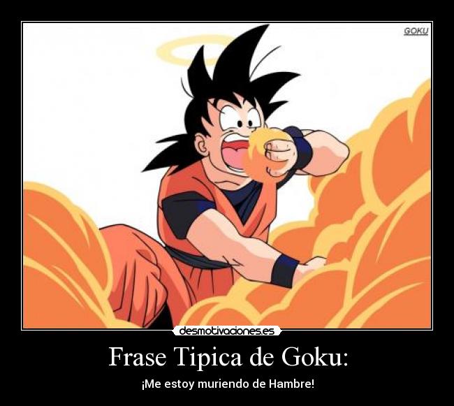 Goku con frases