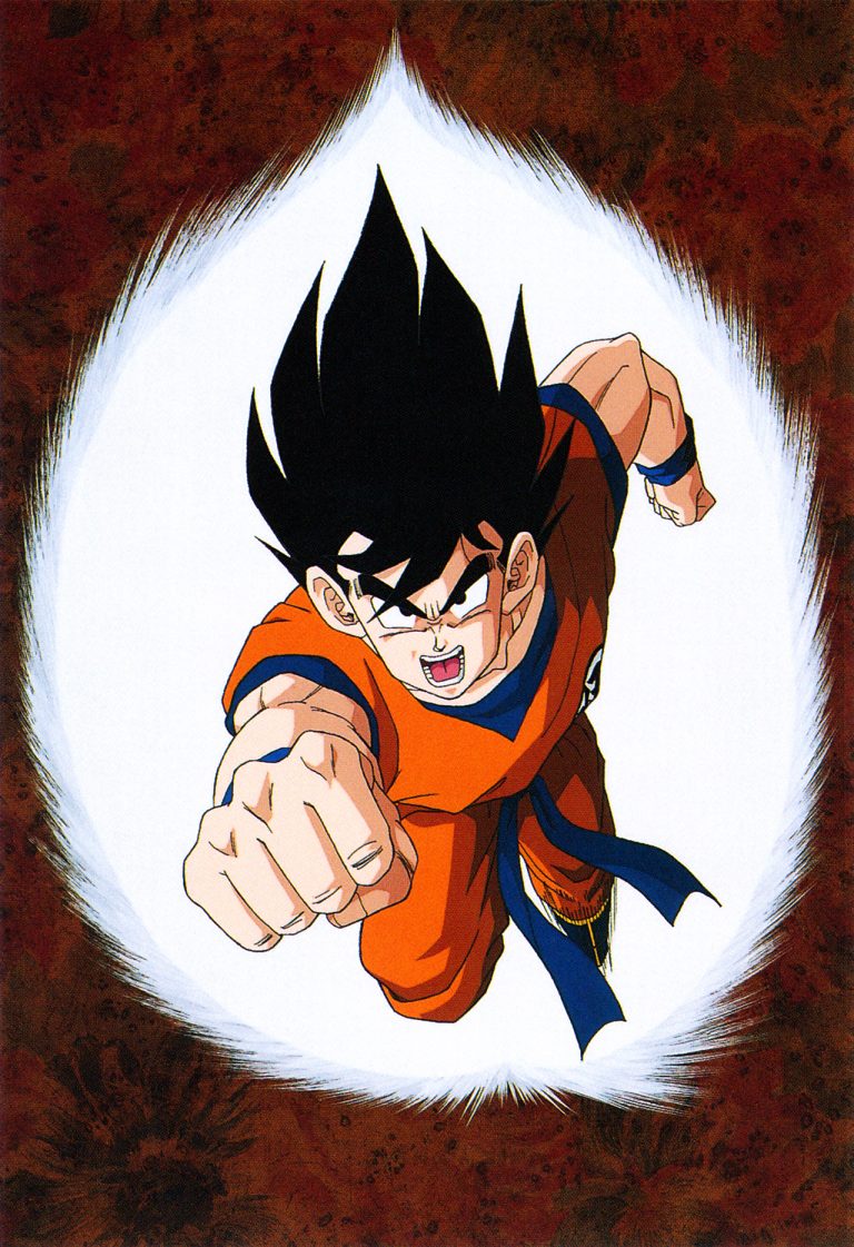Goku volando